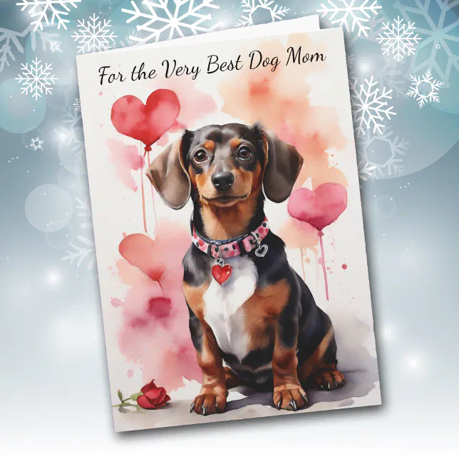 Cute Dachshund Dog You Make My Tail Wag Card | Zazzle