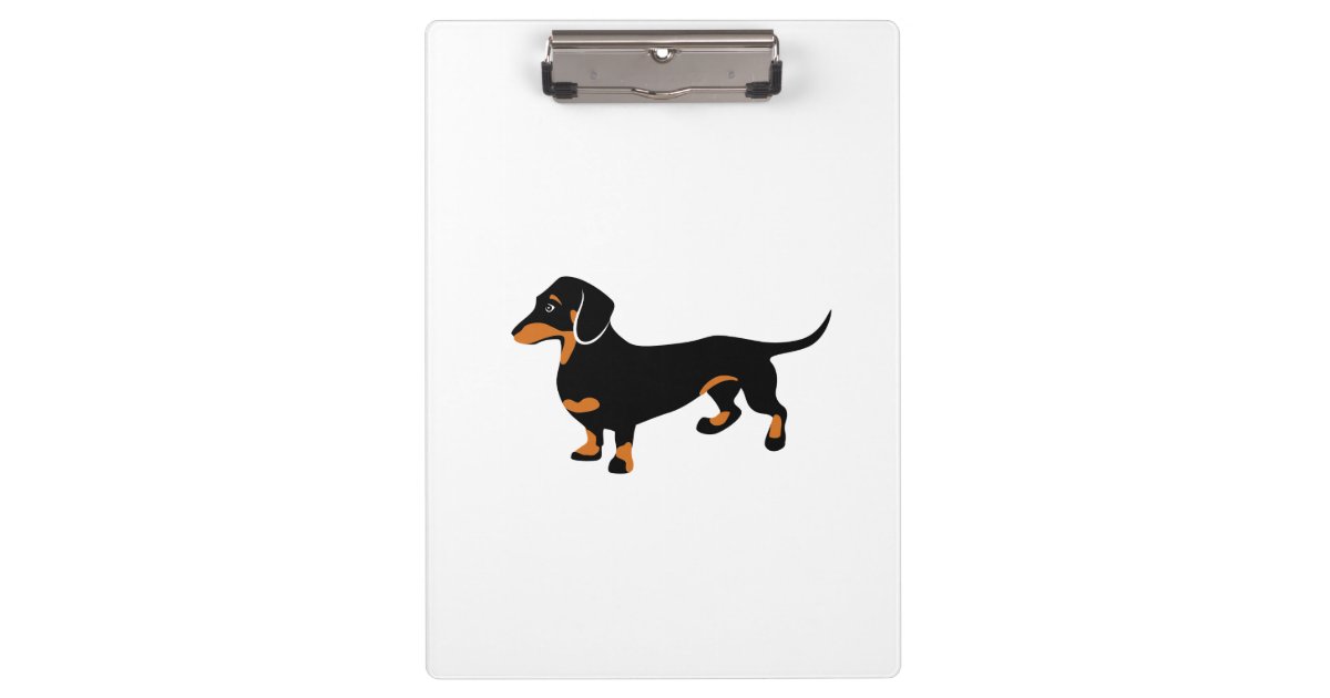 Cute Dachshund - Doxie Dog Clipboard | Zazzle