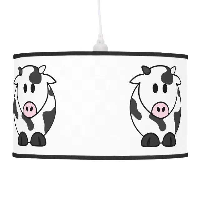 Cute Dairy Cow Ceiling Lamp | Zazzle