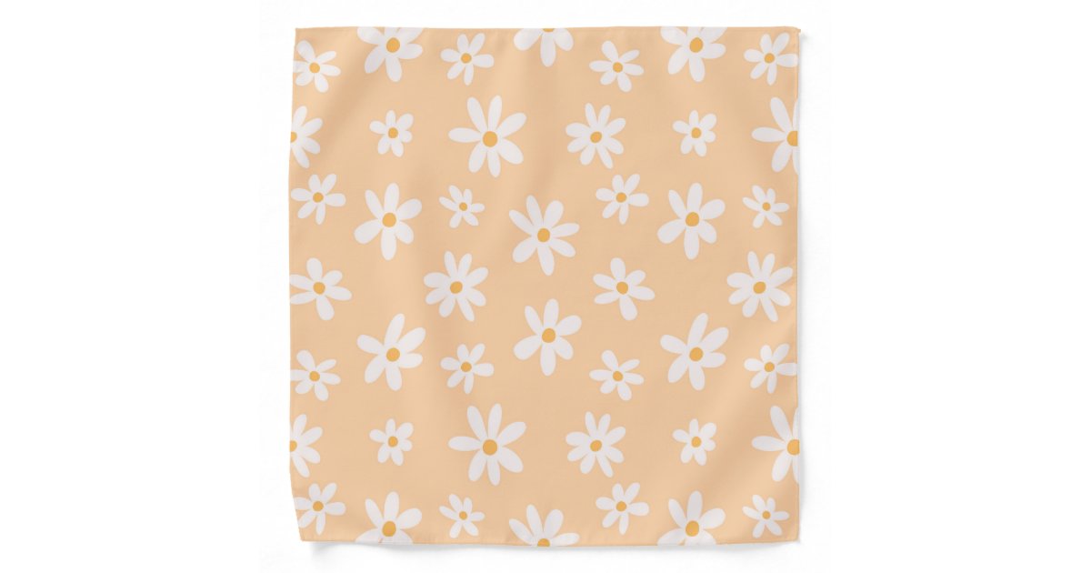 Cute Daisy Flower Pattern Bandana | Zazzle