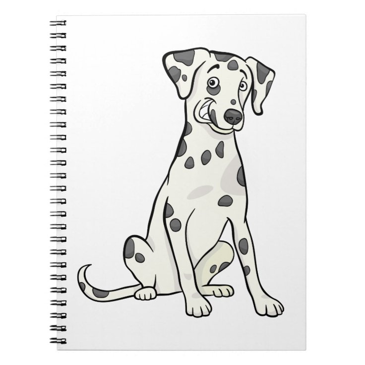 Cute Dalmatian Gift Puppy Dog Mom Lover Cartoon Notebook | Zazzle