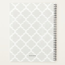 Cute Damask Floral Personalized Teacher Planner | Zazzle