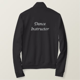 Cute Dance Instructor Fitness Track Jacket | Zazzle