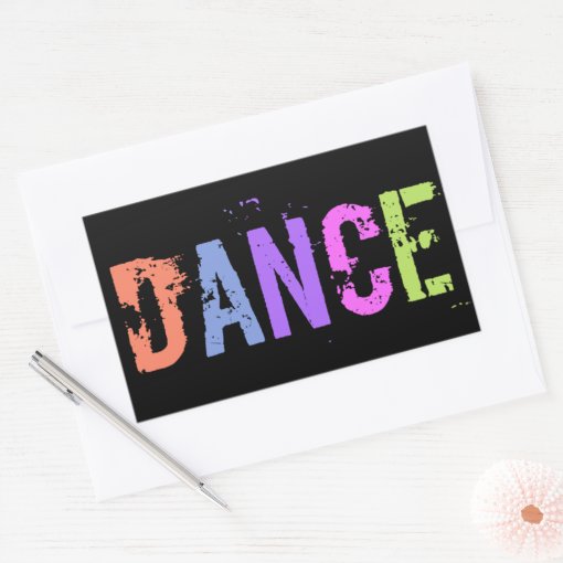 Cute dance word art sticker | Zazzle