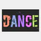 Cute dance word art sticker | Zazzle