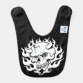 Cute Demon Skull for Little Devil Baby Bib | Zazzle