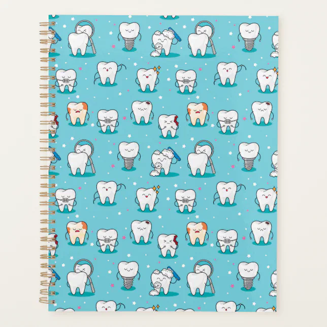 Cute Dental Pattern Planner | Zazzle