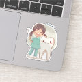 Cute Dental Tooth Smile Sticker | Zazzle