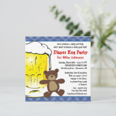 Cute Diaper Keg Party Invitations - Dadcelor Party | Zazzle