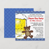 Cute Diaper Keg Party Invitations - Dadcelor Party | Zazzle