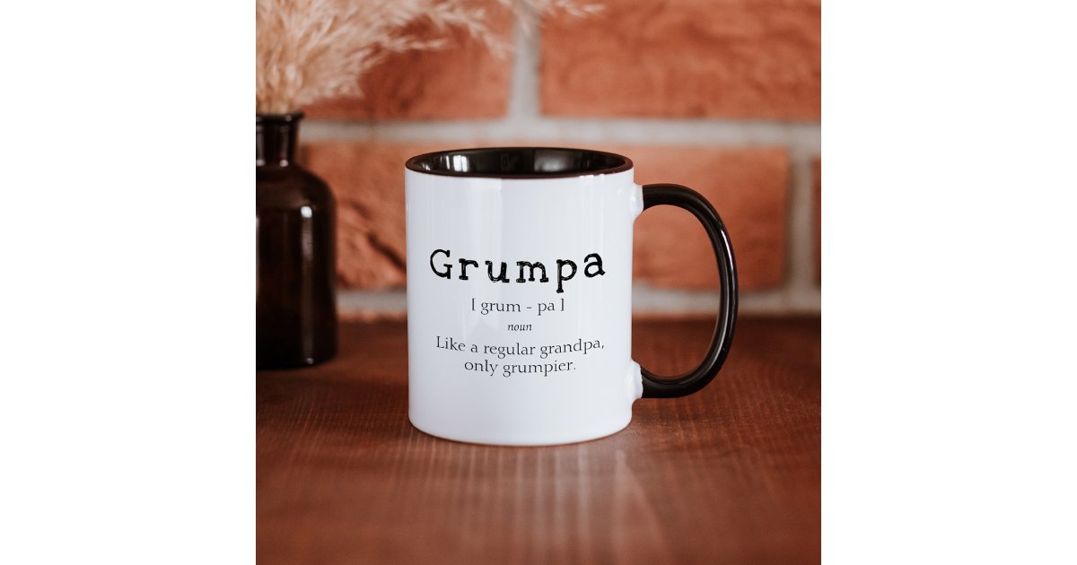 Cute Dictionary Grumpa Grandfather Grandpa Gift Mug | Zazzle