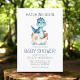 Cute Dinosaur Blue Boy Hatching Soon Baby Shower Invitation | Zazzle