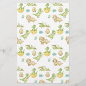 Cute Dinosaur Egg Baby Shower Bingo Game | Zazzle