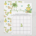 Cute Dinosaur Egg Baby Shower Bingo Game | Zazzle