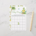 Cute Dinosaur Egg Baby Shower Bingo Game | Zazzle