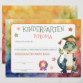 Cute Dinosaur Kindergarten Diploma Certificate | Zazzle
