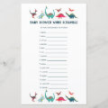 Cute Dinosaur Word Scramble Baby Shower Game | Zazzle