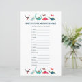 Cute Dinosaur Word Scramble Baby Shower Game | Zazzle