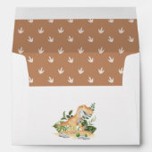 Cute Dinosaurs Tropical Greenery Return Address Envelope | Zazzle