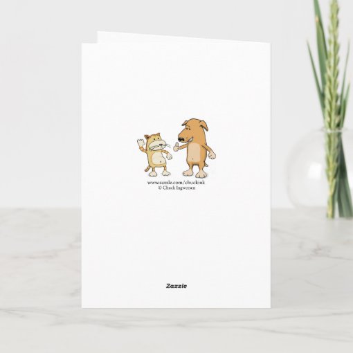 Cute Dog and Cat Thank You Card | Zazzle