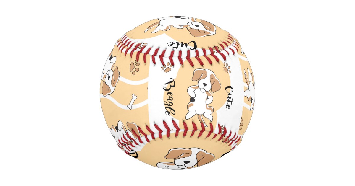 Cute Dog Beagle Baseball | Zazzle