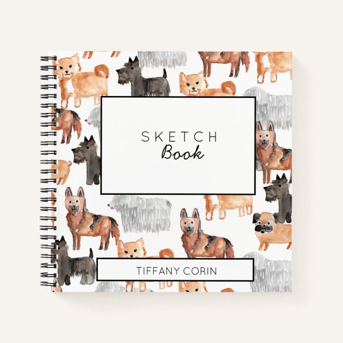 Cute dog children's sketchbook notebook | Zazzle.com