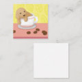 Cute Dog & Coffee Beans Illustration Art Note Card | Zazzle