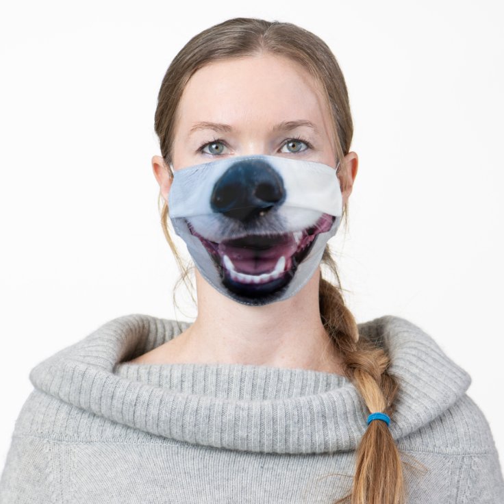 Cute Dog Face Mask | Zazzle