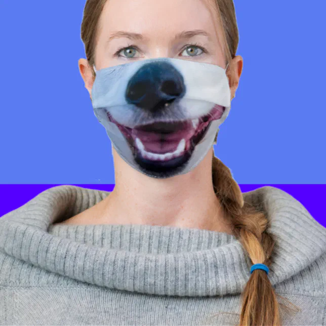Cute Dog Face Mask | Zazzle