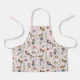 Cute Dog Illustration Pattern Apron | Zazzle