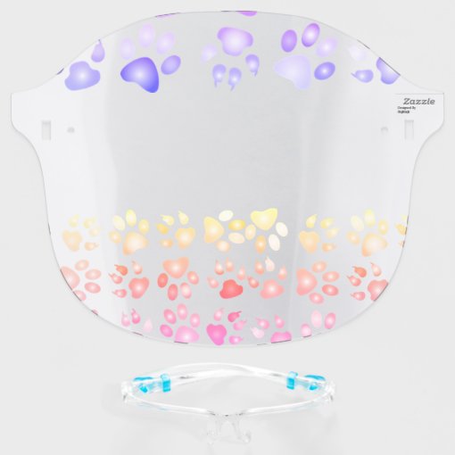 Cute Dog Paws Face Shield | Zazzle