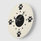 Cute Dog Paws Wall Clocks | Zazzle