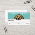Cute Dog Pet Care Appointment Reminder Veterinary Business Card | Zazzle