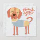 Cute Dog Thank You Card | Zazzle