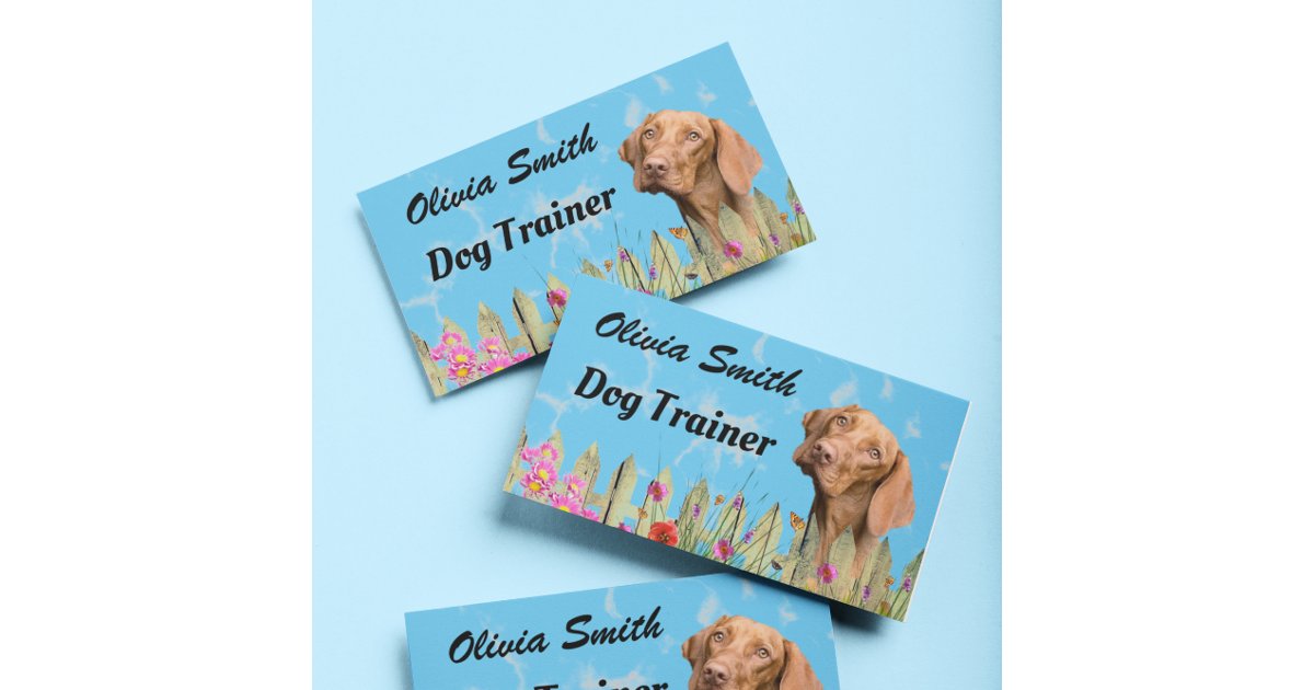Cute Dog Walker Pet Sitter Business Card | Zazzle