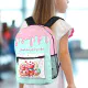 Cute Donut Dripping Icing Sweet Girl Pink Bow Name Printed Backpack ...