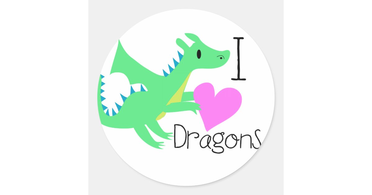 Cute Dragon Stickers | Zazzle
