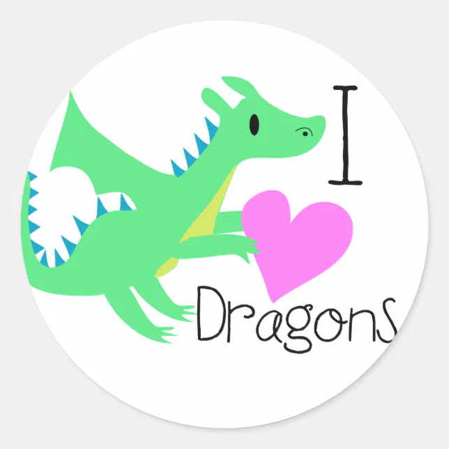 Cute Dragon Stickers | Zazzle