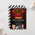 Cute drive in movie night theme party invite | Zazzle