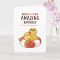 Cute Duck Pun Ducking Amazing Funny Birthday Card | Zazzle