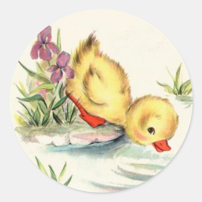Cute Duckling Stickers | Zazzle.com