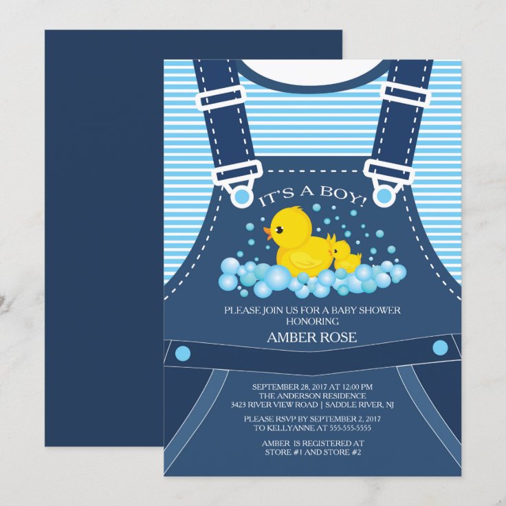 Cute Ducks Baby Shower Invitation | Zazzle