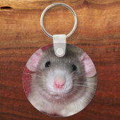 Cute Dumbo Rat Keychain | Zazzle