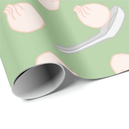 Cute Dumpling Pattern Wrapping Paper | Zazzle