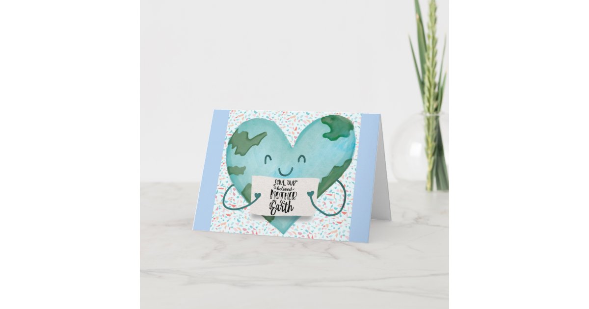 Cute Earth Day Save Our Planet Card | Zazzle Cute Earth Day Save Our Planet Card | Zazzle