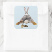 Cute Easter Bunny Poop Jelly Beans Square Sticker | Zazzle
