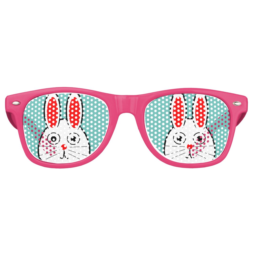 Cute Easter Bunny Retro Sunglasses | Zazzle