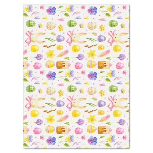 Cute Easter Pattern Tissue Paper | Zazzle