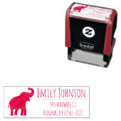 cute elephant address self-inking stamp | Zazzle