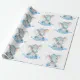 Cute Elephant Baby Boy Blue and Gray Wrapping Paper | Zazzle